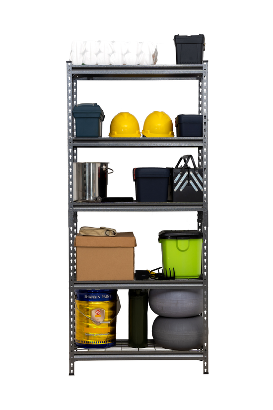 183 x 90 x 30cm | Black | 5 Tier Boltless Wire Shelving Unit | 1000kg ...