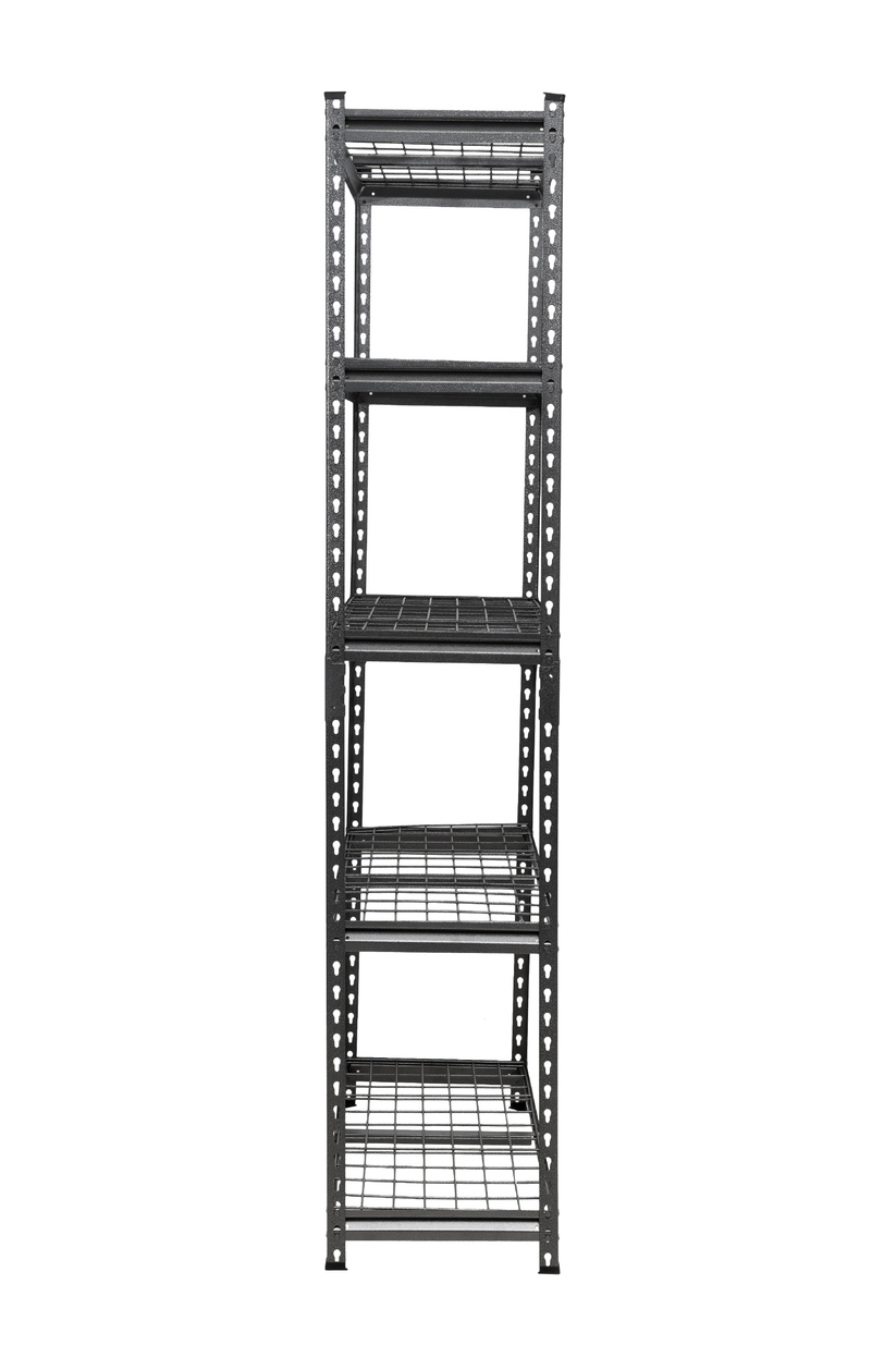 183 x 120 x 40cm | Black | 5 Tier Boltless Wire Shelving Unit | 1000kg ...