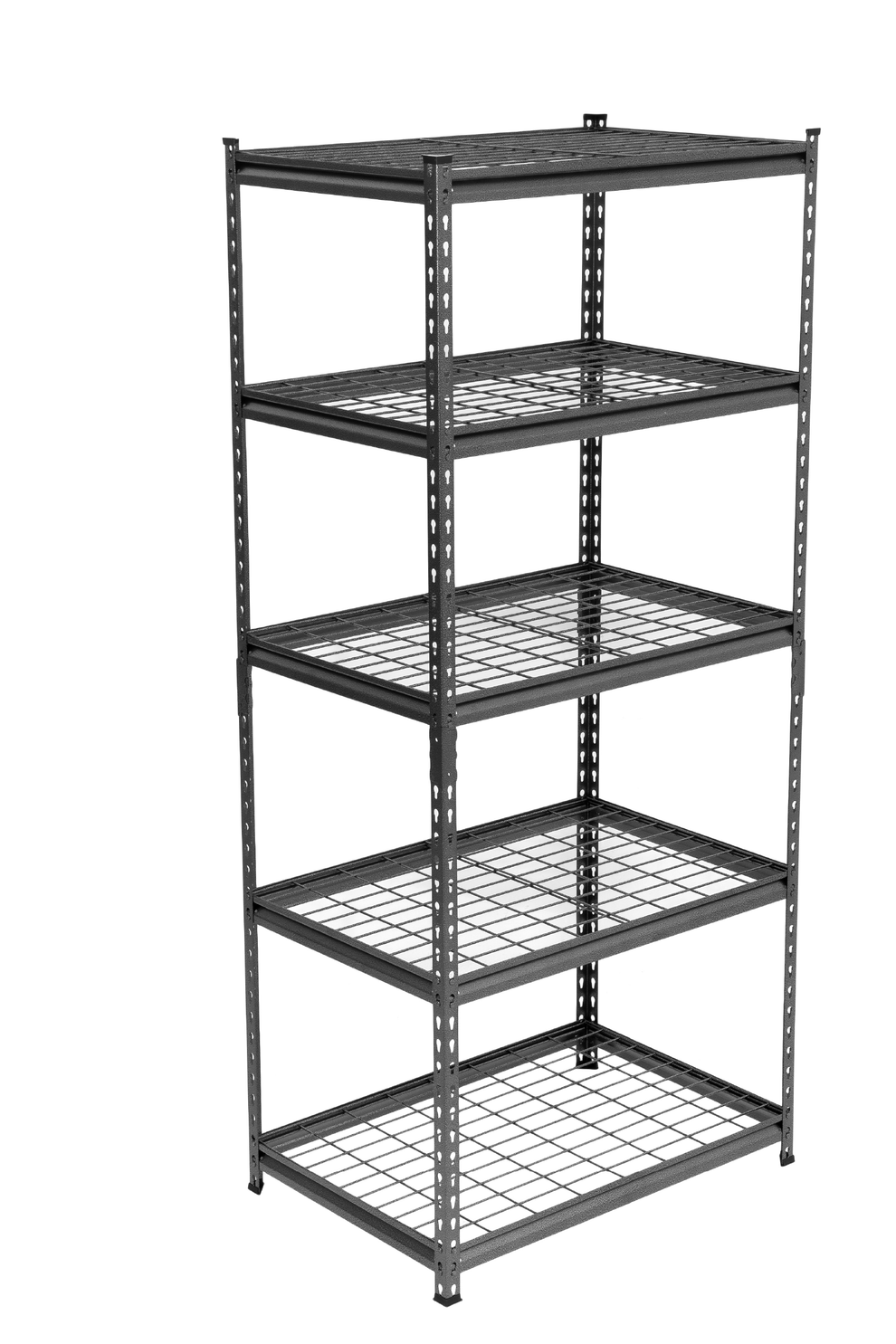 183 x 90 x 60cm | Black | 5 Tier Boltless Wire Shelving Unit | 1000kg ...