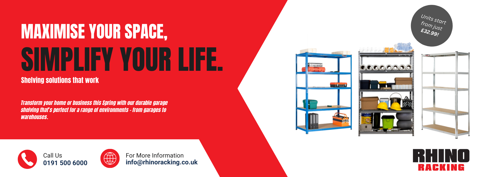 Rhino Racking Great Value Shelving, Racking And Storage