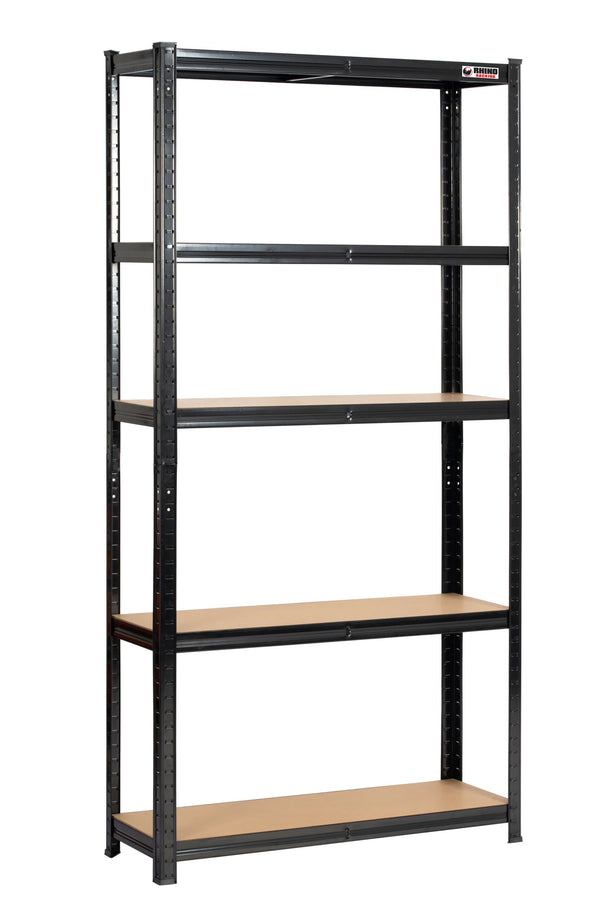 Rhino Racking: 180x90x30cm Black 1000kg Garage Shelving